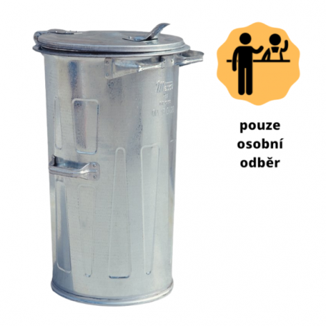 Popelnice kovová 110l 1008 pozinkovaná